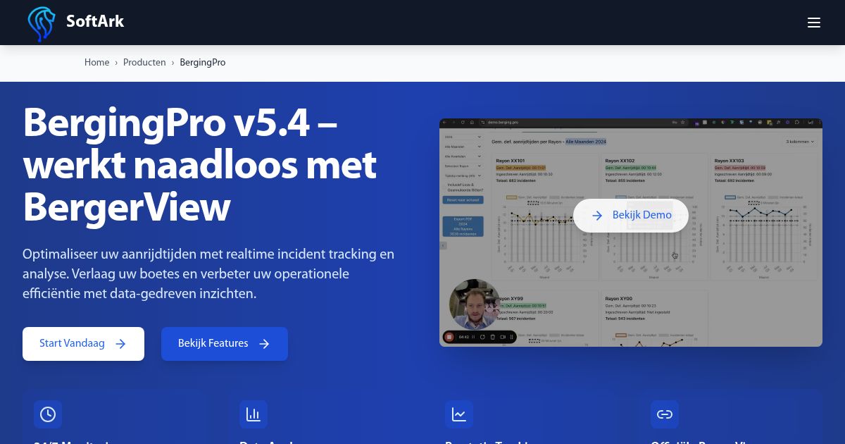 BergingPro | Dé Software voor Bergingsbedrijven | SoftArk | SoftArk